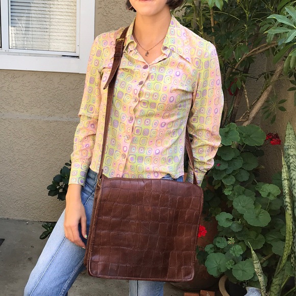 Express | Bags | Vintage Brown Express Leather Bag | Poshmark